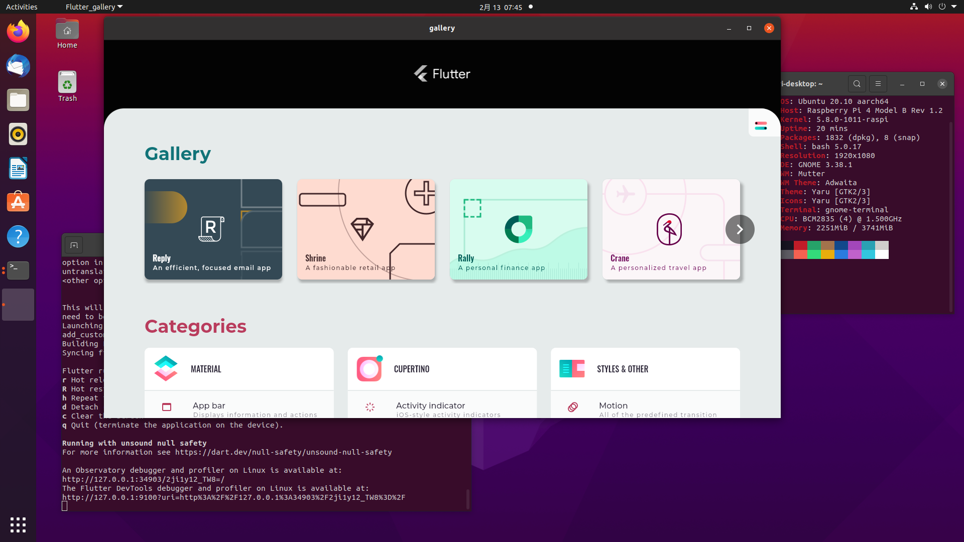 Raspberry Pi などの ARM64 Linux 環境で Flutter が動くようになった #RaspberryPi - Qiita