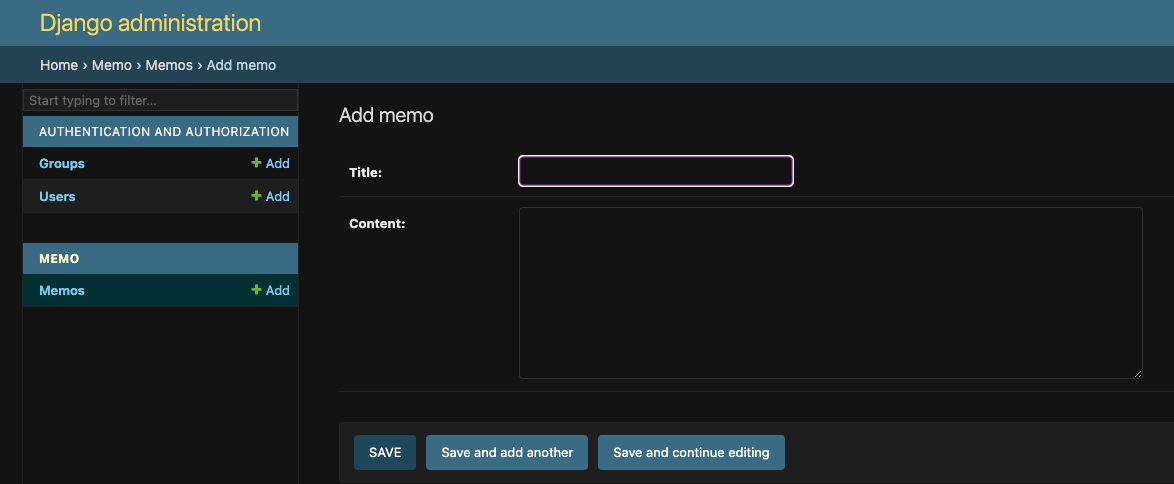初心者API開発: DjangoとReactで作るメモアプリ #django-rest-framework - Qiita