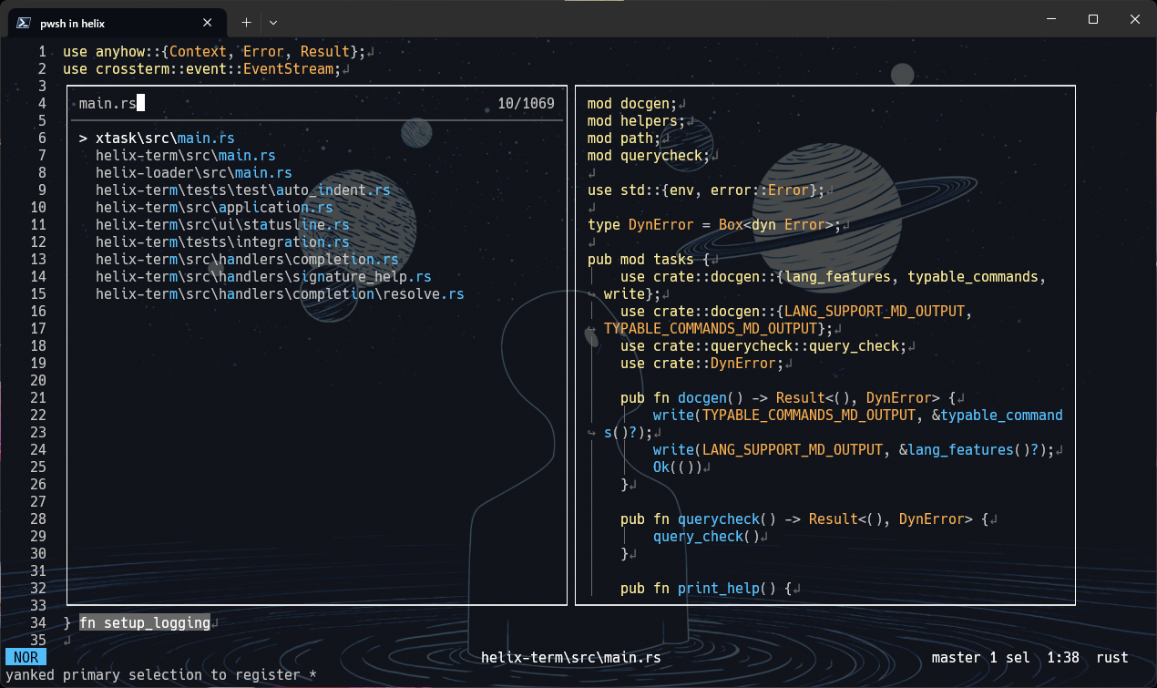 Rust製のエディタHelixを紹介第二弾 #editor - Qiita