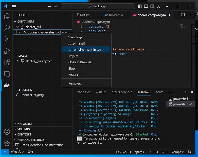 Docker初心者がコンテナ内からGUIアプリケーション表示する方法に挑戦 #VSCode - Qiita