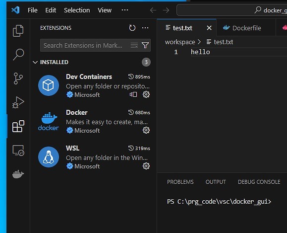 Docker初心者がコンテナ内からGUIアプリケーション表示する方法に挑戦 #VSCode - Qiita