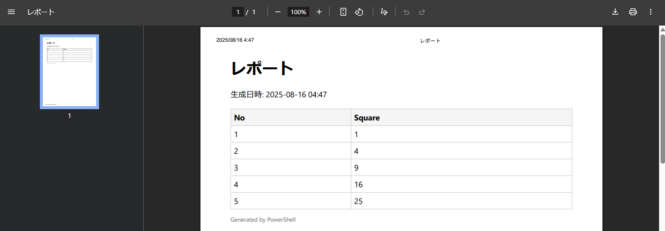PowerShellとEdgeヘッドレスでHTMLからPDFを作る #Windows - Qiita
