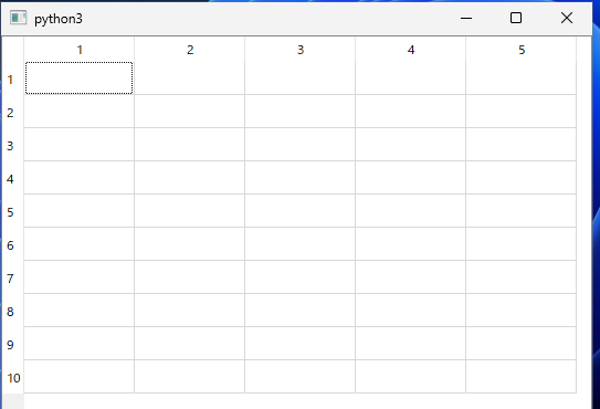 [備忘録] PyQt5でExcel風グリッドアプリを実装してみた #Python - Qiita