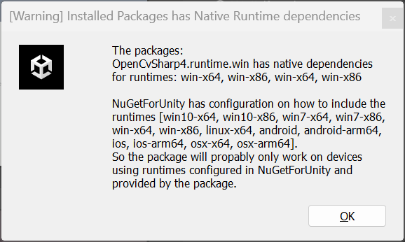 UnityでOpenCVSharpを使う #nuget - Qiita