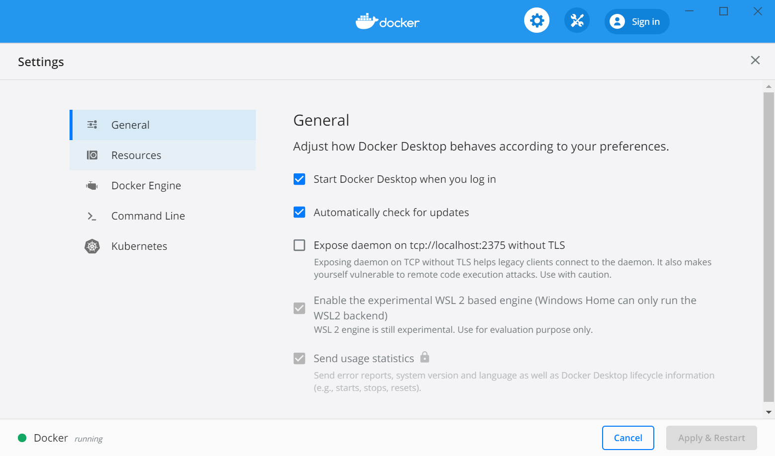 Windows10 Homeでdocker Desktop For Windows Edgeを試してみる Docker Qiita
