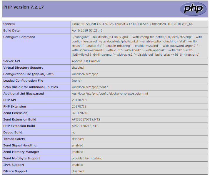 Windows10でDocker PHP7.2の開発環境を構築 #Apache - Qiita