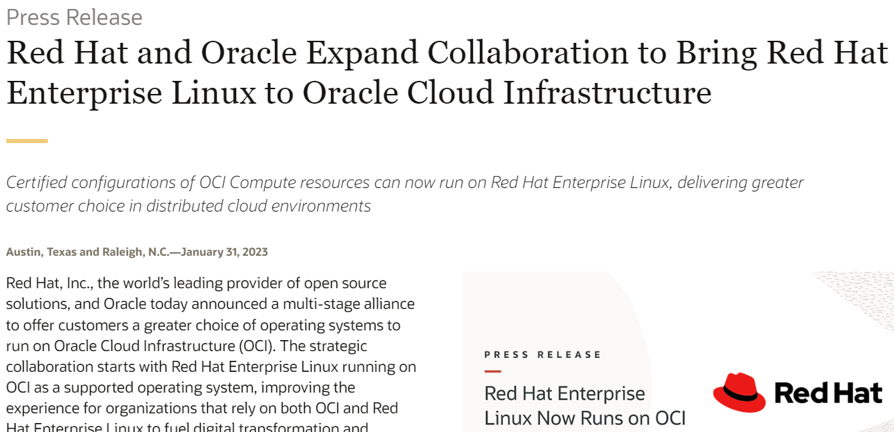 Oracle CloudでもRHELが正式に使えるようになったよ #oci - Qiita
