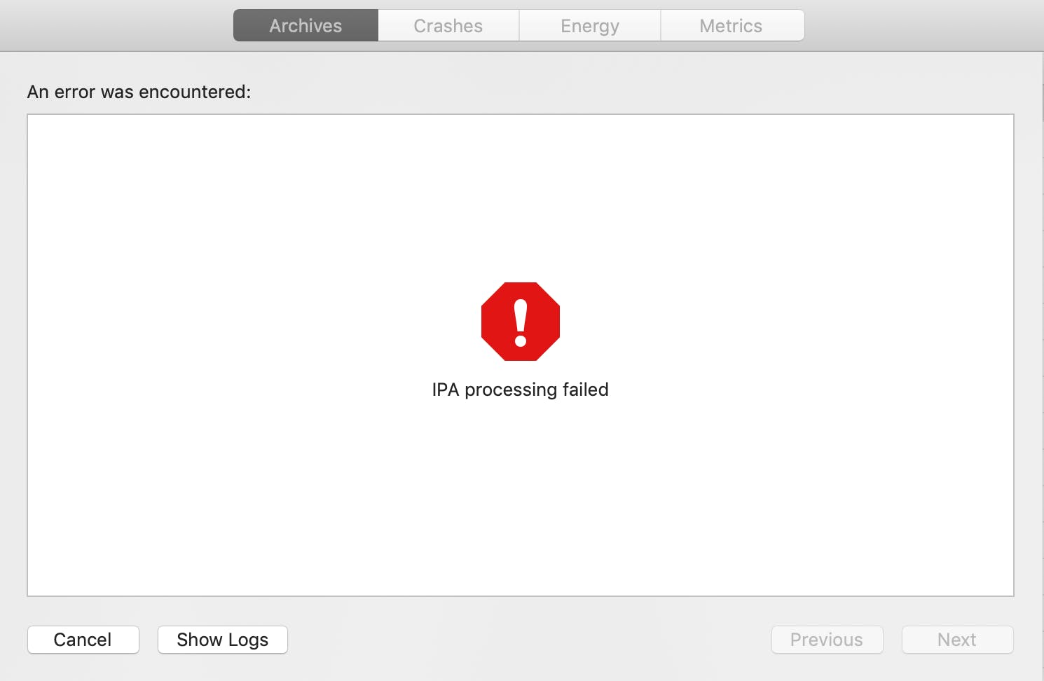 ipa作成時に「IPA processing failed」と出た #Swift - Qiita