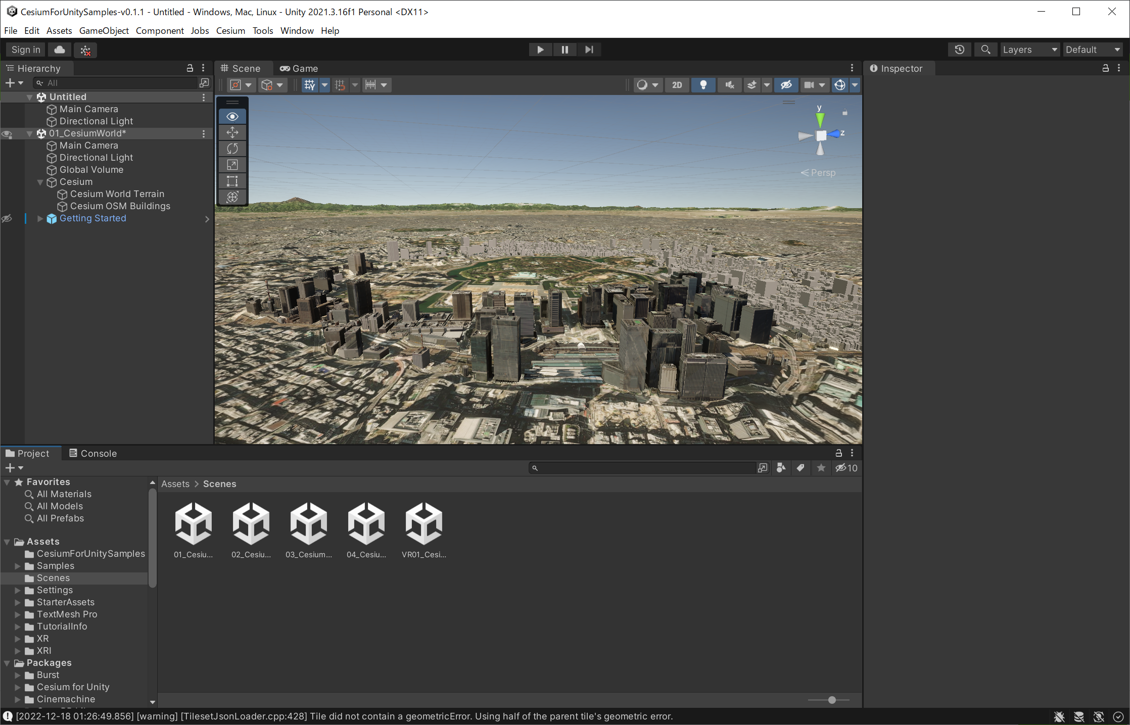 Cesium for Unityを使って3D Tiles形式のPLATEAUデータを表示する #Unity3D - Qiita