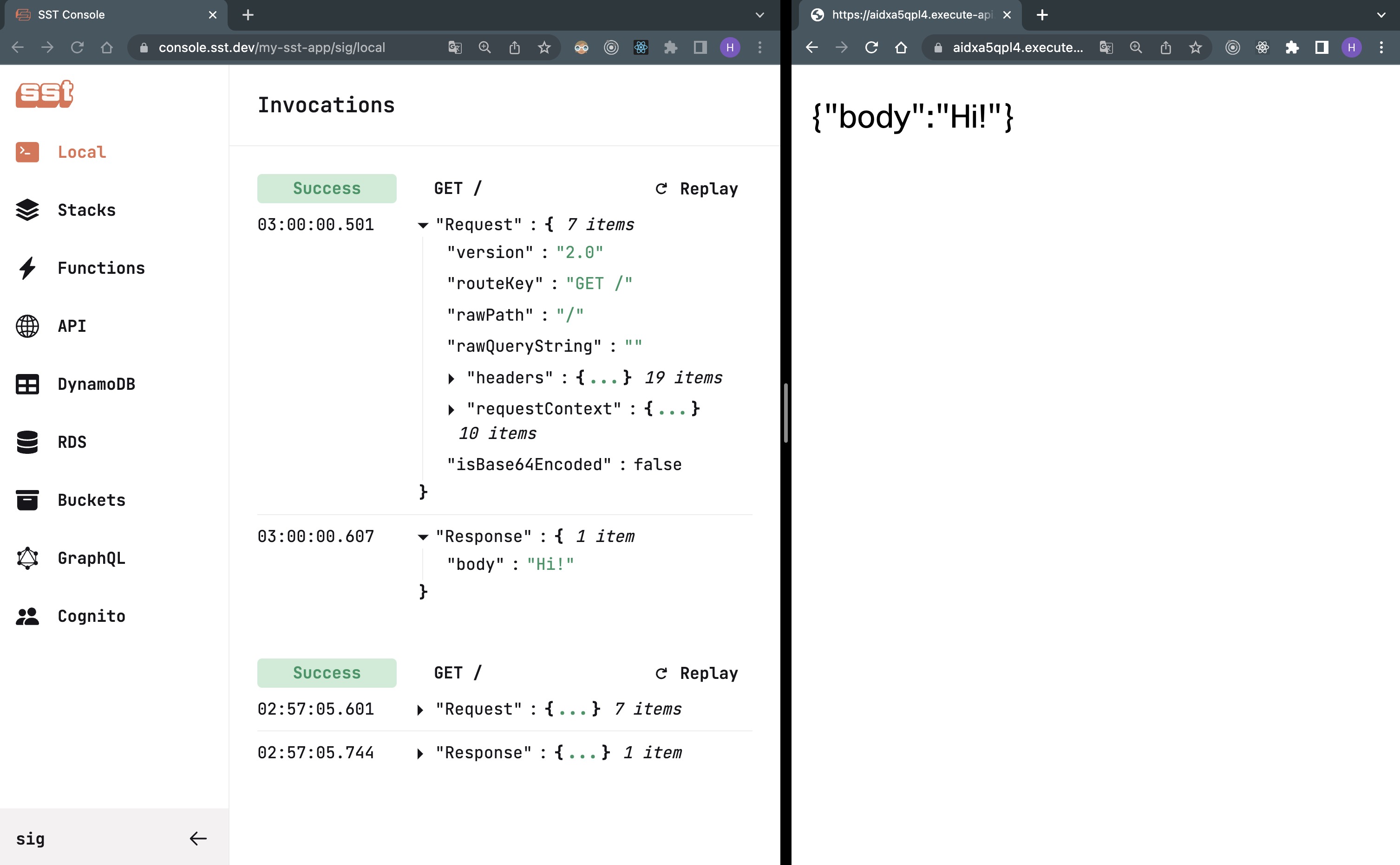 【SSTことはじめ】SST（Serverless Stack）のLive Lambda Devで、ローカルでも動作確認できるAWS Lambda開発を体感してみる #TypeScript ...