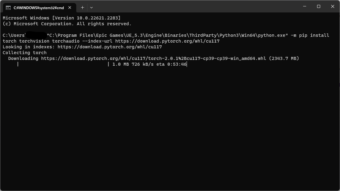 【UE5】UE5.3でPyTorchを使う方法 #UnrealEngine - Qiita