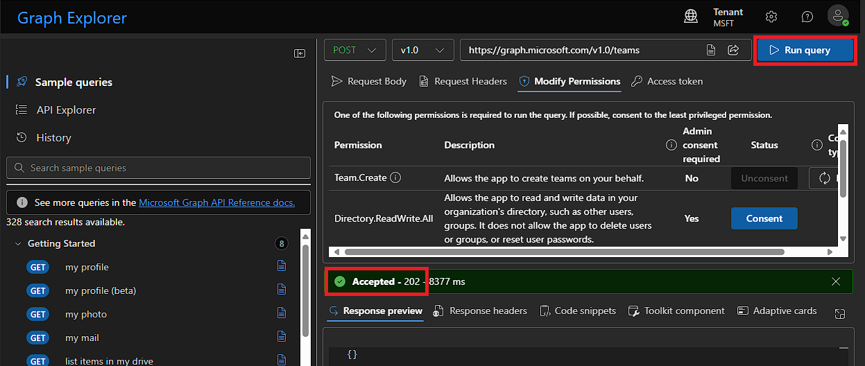 【GraphAPI】Graph Explorer (1)：基本的な使い方 #Microsoft365 - Qiita