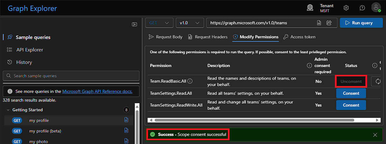 【GraphAPI】Graph Explorer (1)：基本的な使い方 #Microsoft365 - Qiita
