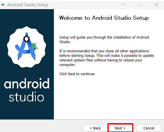 Android Studioを使用してアプリを作成してみた(Android Studioインストール、セットアップ編) #初心者 - Qiita