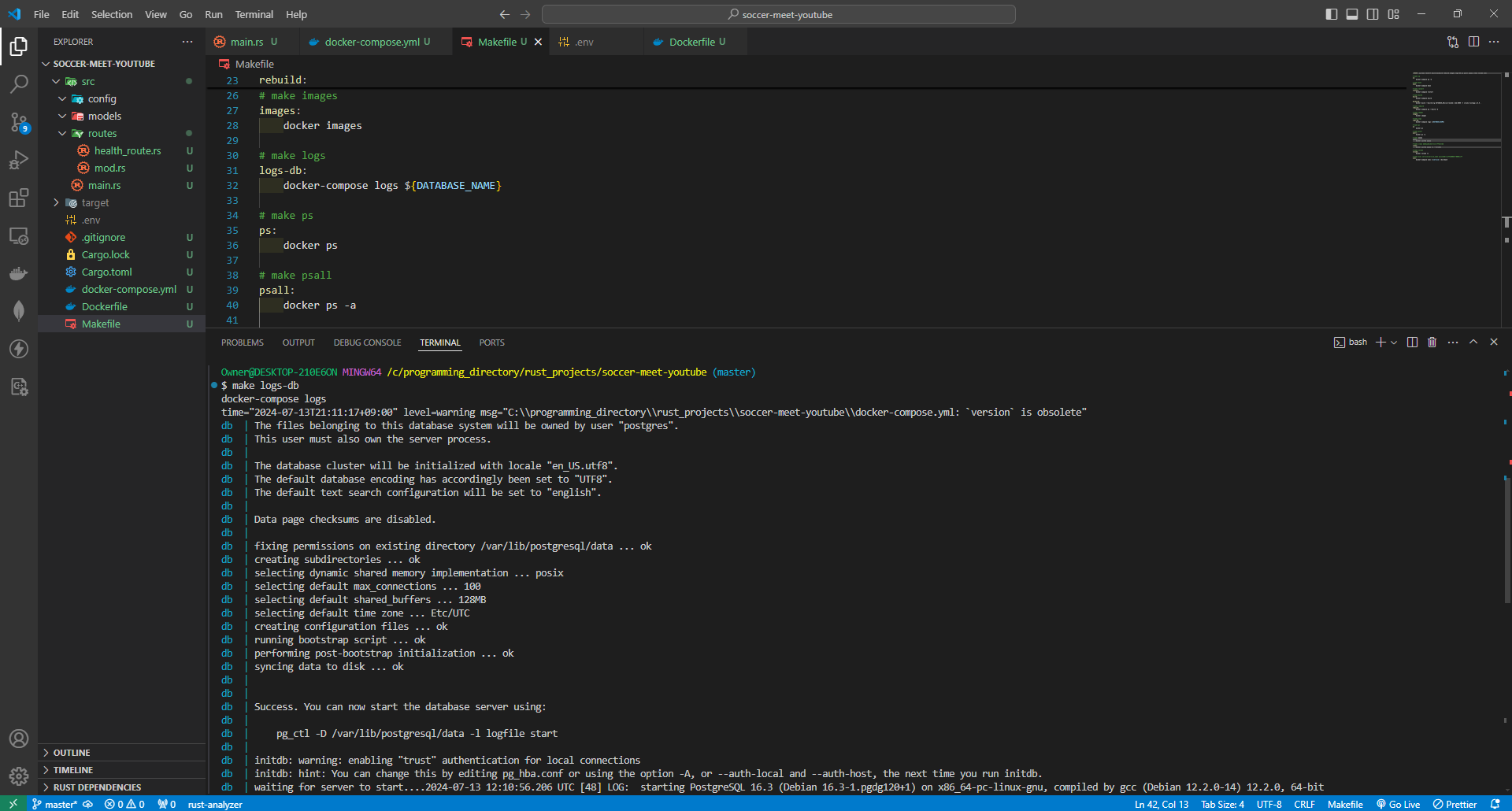 Windows11環境でMakefileを使ってmakeコマンドを実行する方法 + 実例 (Docker) #chocolatey - Qiita