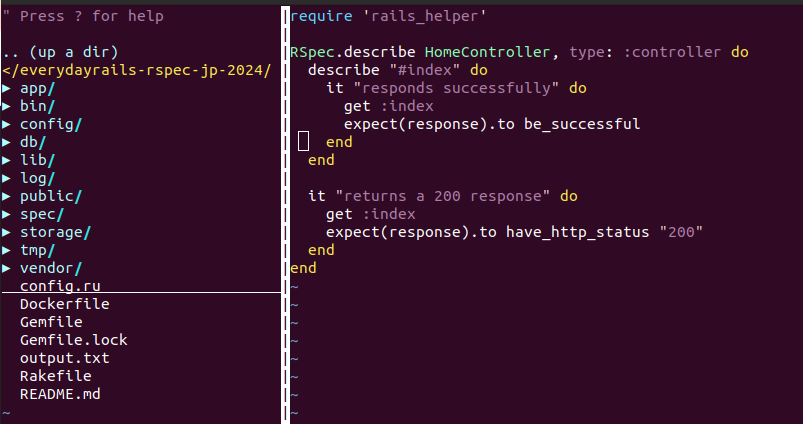 【Vim】ファイルツリー機能 NERDTree導入手順 #Vim - Qiita