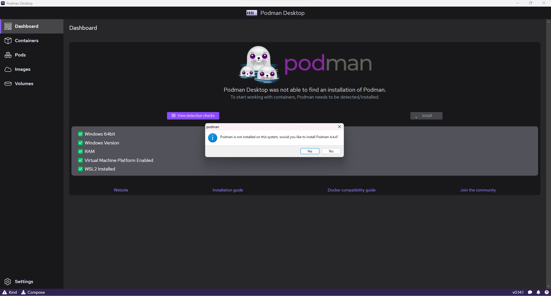 Podman Desktop のインストール(for Windows) #container - Qiita