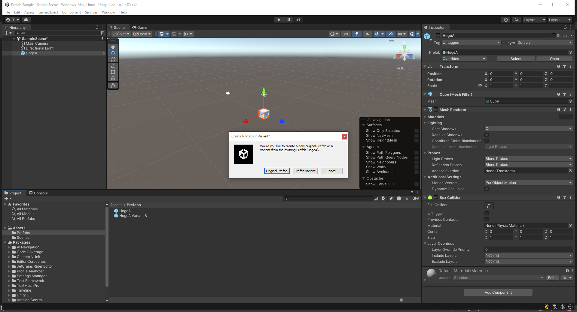 【Unity】Prefab VariantのParentを差し替える、BasePrefabの継承を挿入する（親プレハブをXに置換し、A→Bの継承をA→X→Bにする） #Unity - Qiita
