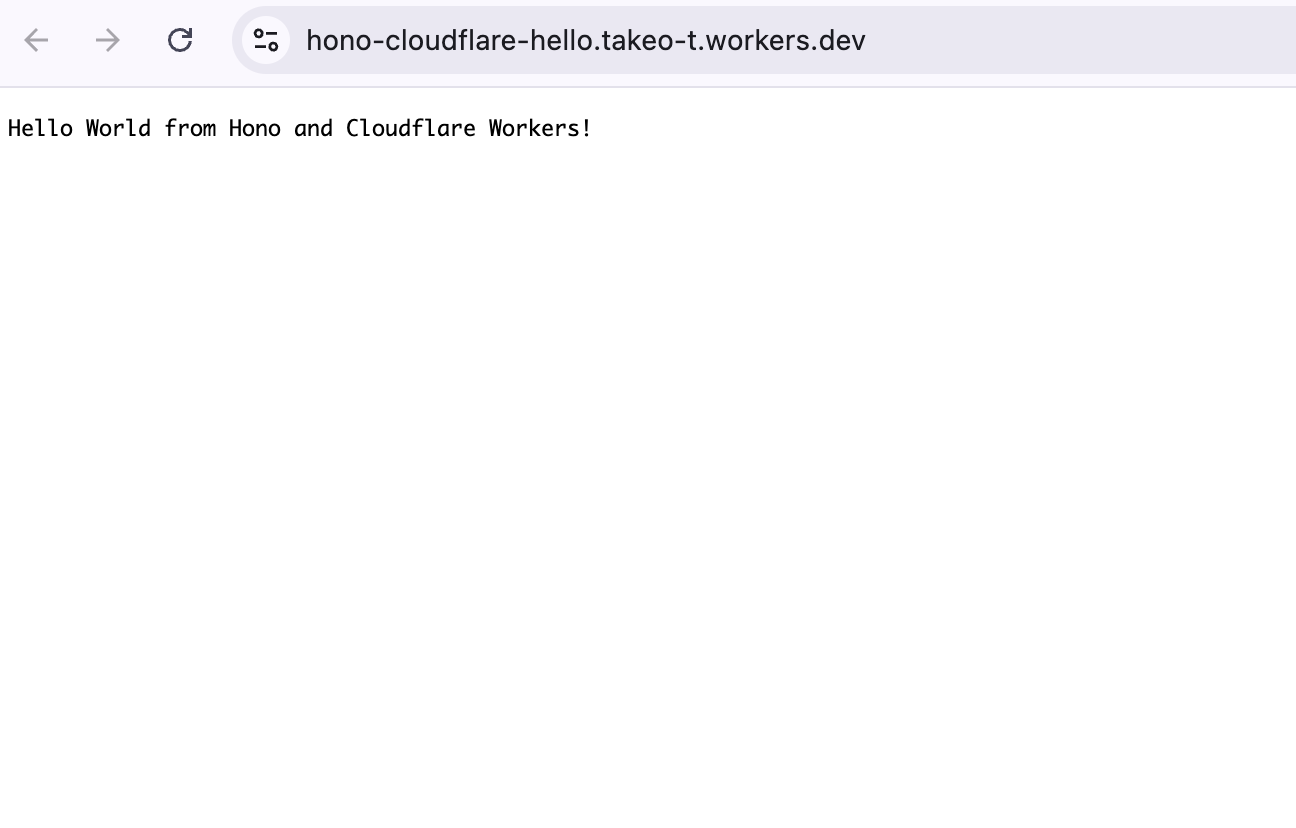 HonoとCloudflare Workersを使ったHello Worldを出力するwebアプリケーションを作成する手順 #TypeScript - Qiita