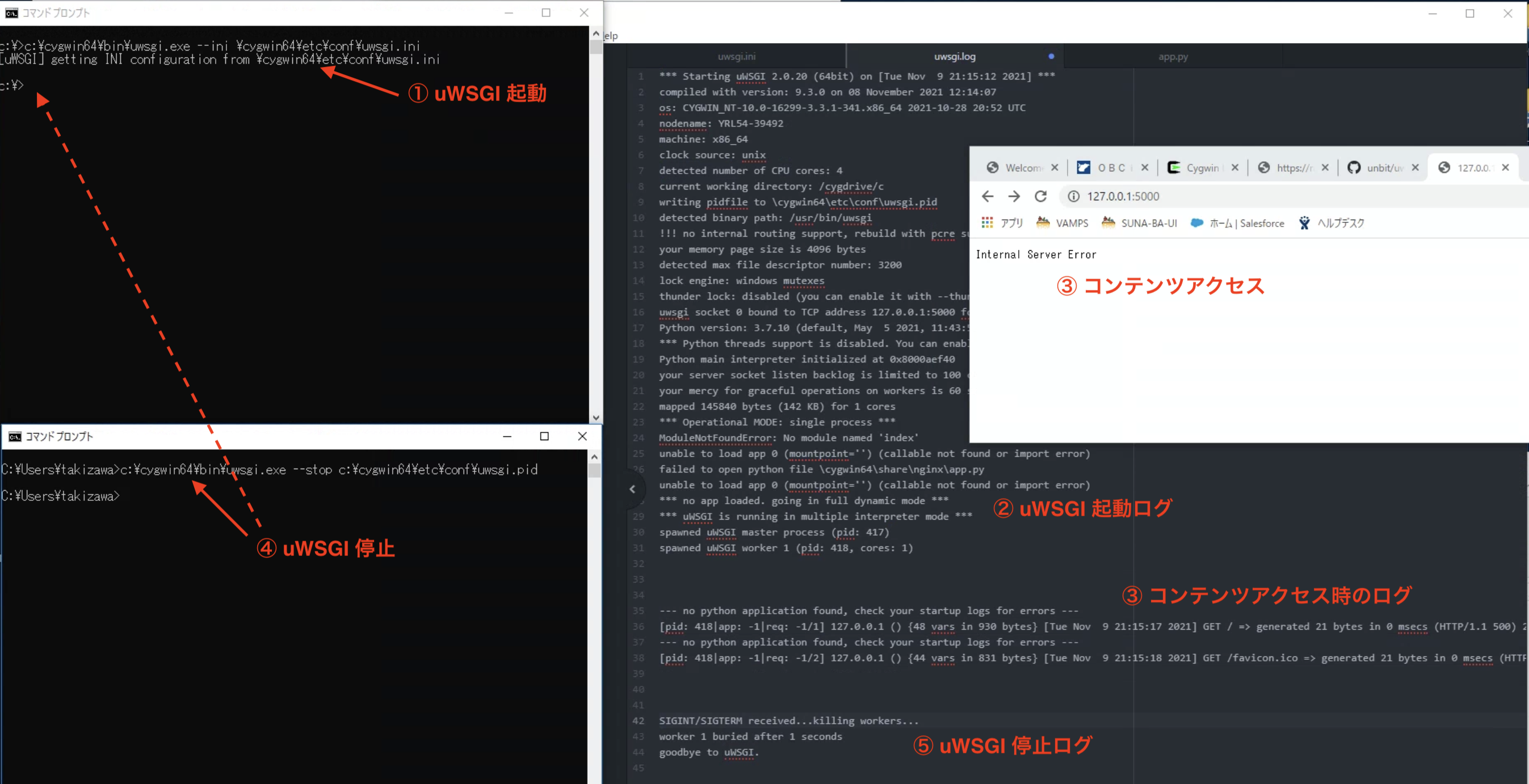 uWSGIをインストールして動かす（Windows） #Python - Qiita