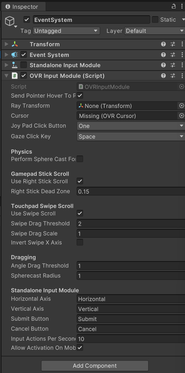 Meta XR Core SDKを利用して、Unity GUIをコントローラーからのレーザーで操作する #VR - Qiita