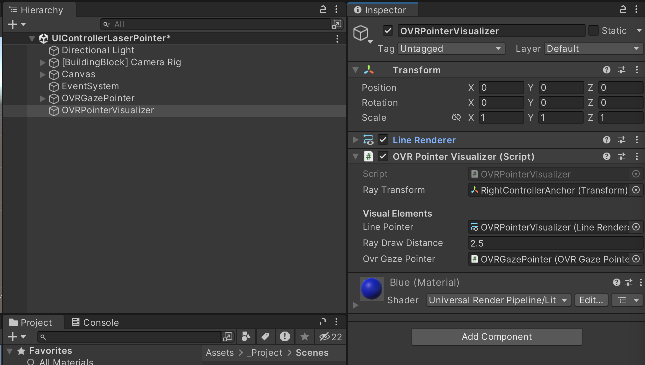 Meta XR Core SDKを利用して、Unity GUIをコントローラーからのレーザーで操作する #VR - Qiita