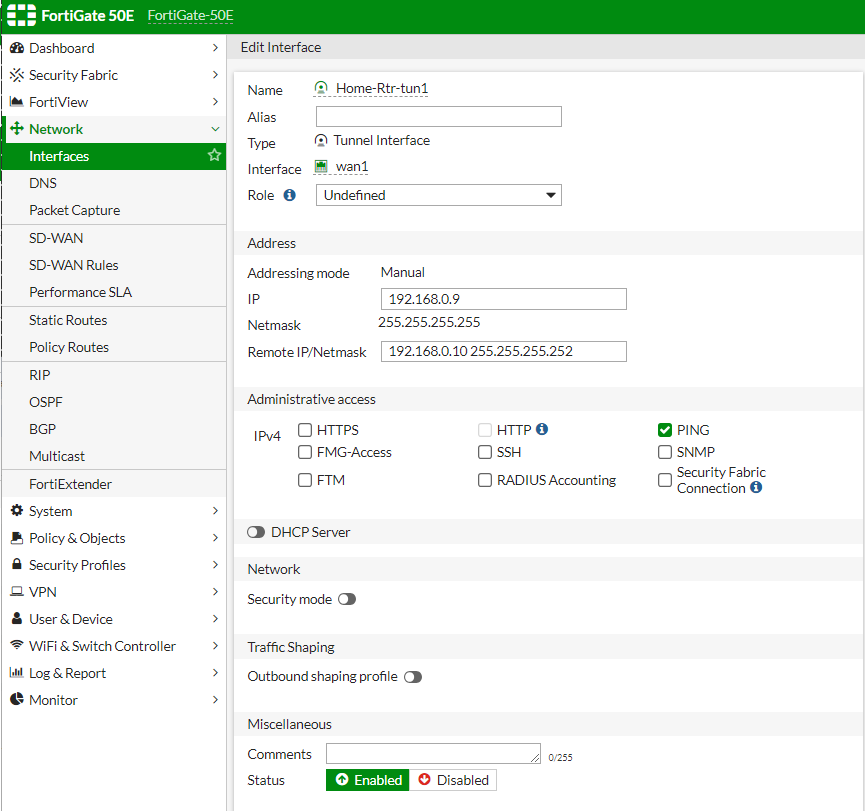 Fortigateを使用したOCI IPSec VPN接続例(BGP編) #oci - Qiita