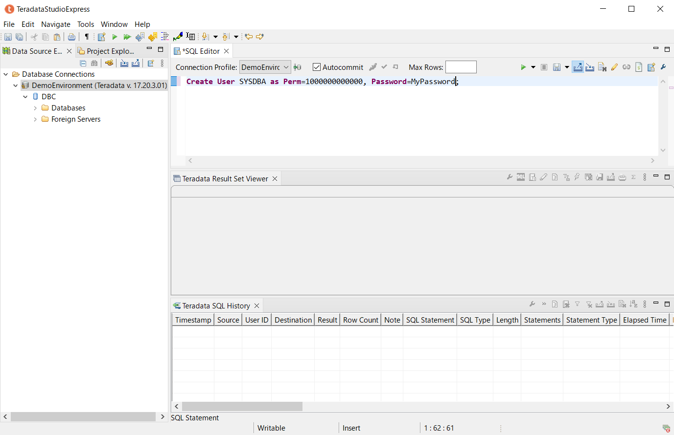 Teradata Studio/Studio Expressを使ってみよう！ #teradata - Qiita