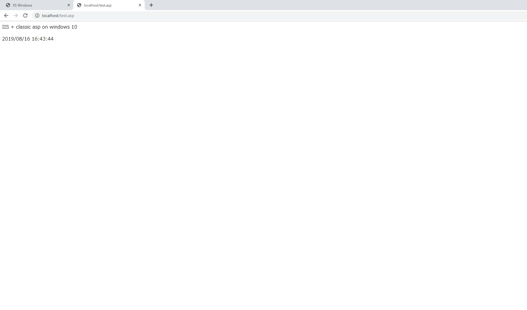 Windows 10 上で IIS + classic asp を動かす #VBScript - Qiita