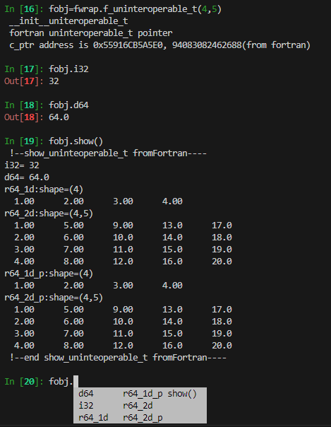 F2018で導入されたC互換機能を使いfortranのclassをpythonから呼び出す #Python - Qiita