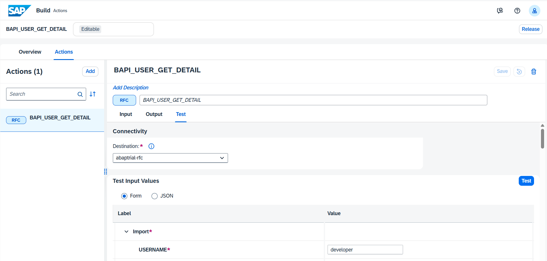 SAP Build Process AutomationでBAPIのアクションを作成 #BTP - Qiita