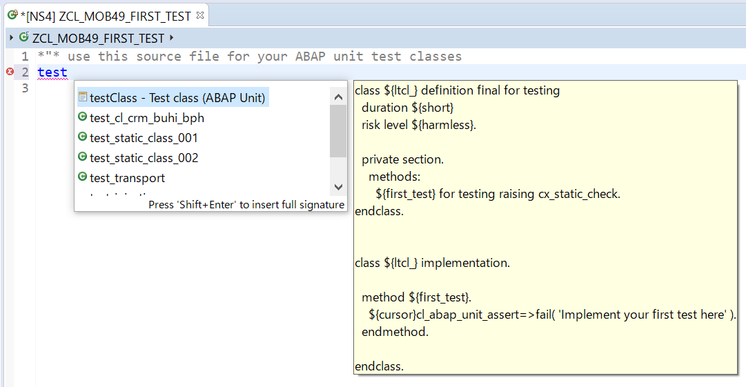 【ABAP】ABAP Unitを使ってみよう(1) ～簡単なところから #SAP - Qiita