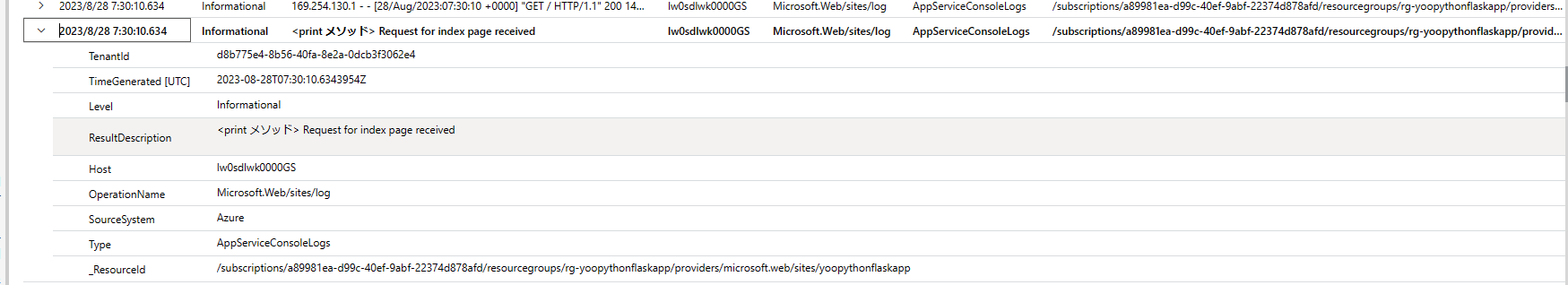 Azure App Service Web Apps の Python アプリのログ Application Insights と診断ログ Appservice Qiita