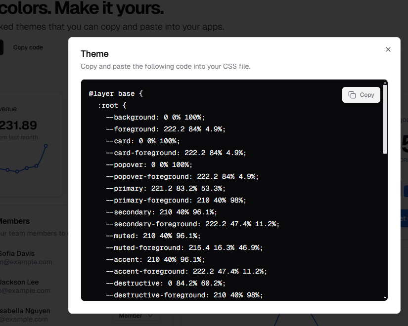 Reactでshadcnuiのダークモード、カラーテーマ切り替えを行うコンポーネントを作成する手順 Tailwindcss Qiita