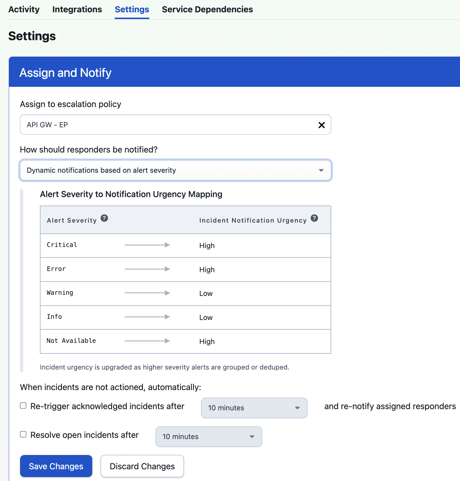 PagerDuty 設定ガイド (動員編5) - Serviceの作成 #devops - Qiita