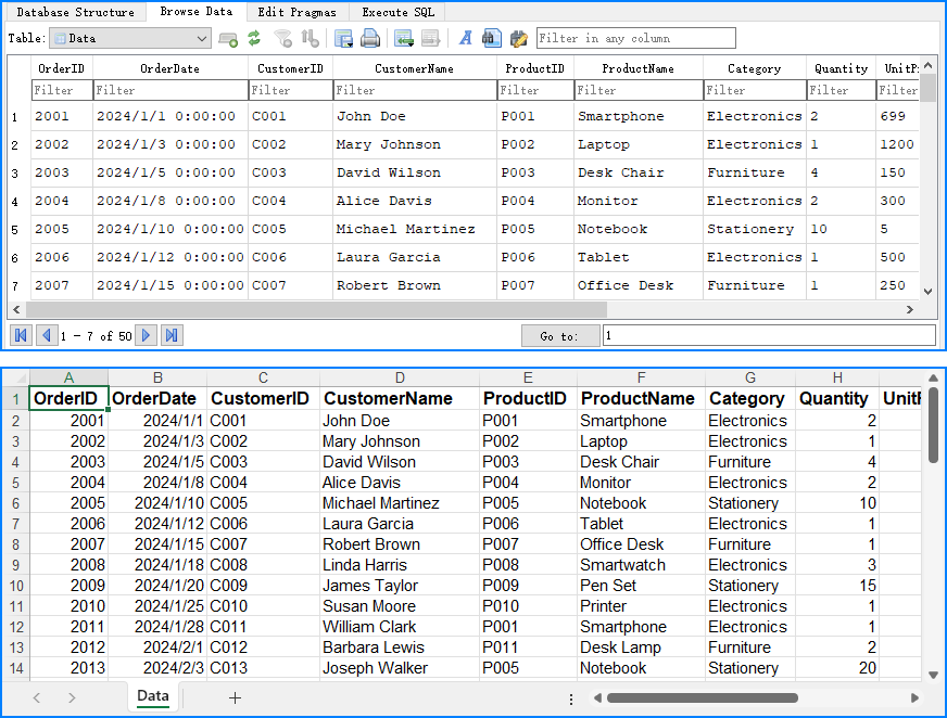 C#でデータベースをExcelファイルにエクスポートする（.NET） #Database - Qiita