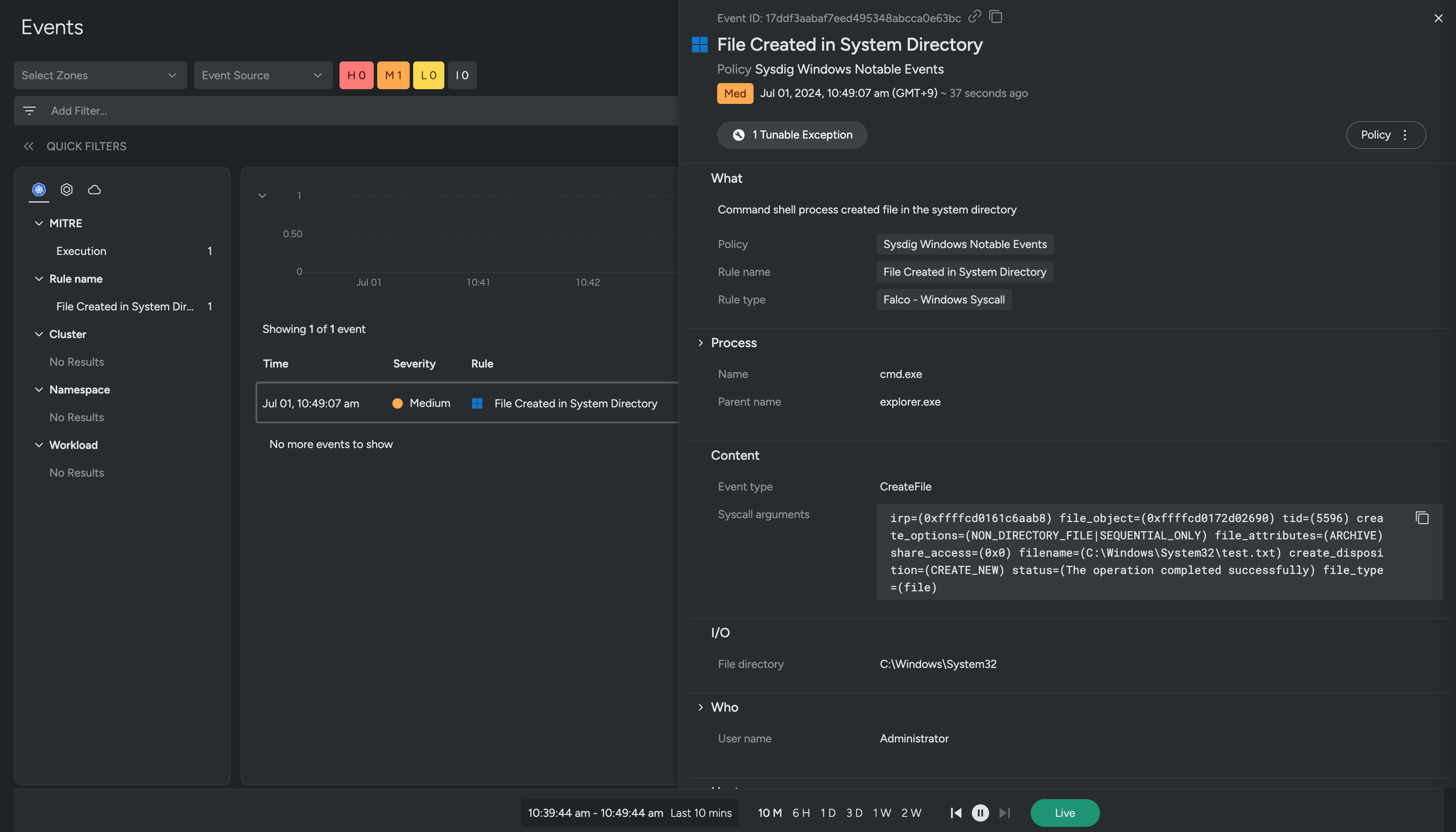 Sysdig Windows Agentのインストールと検知テスト #Security - Qiita