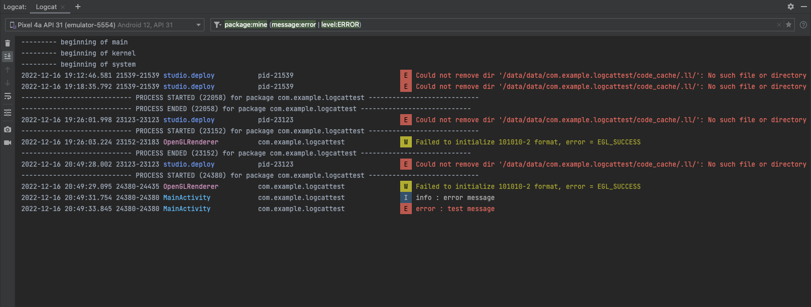 Android StudioのLogcatにおける新しいKey-Value検索 #AndroidStudio - Qiita