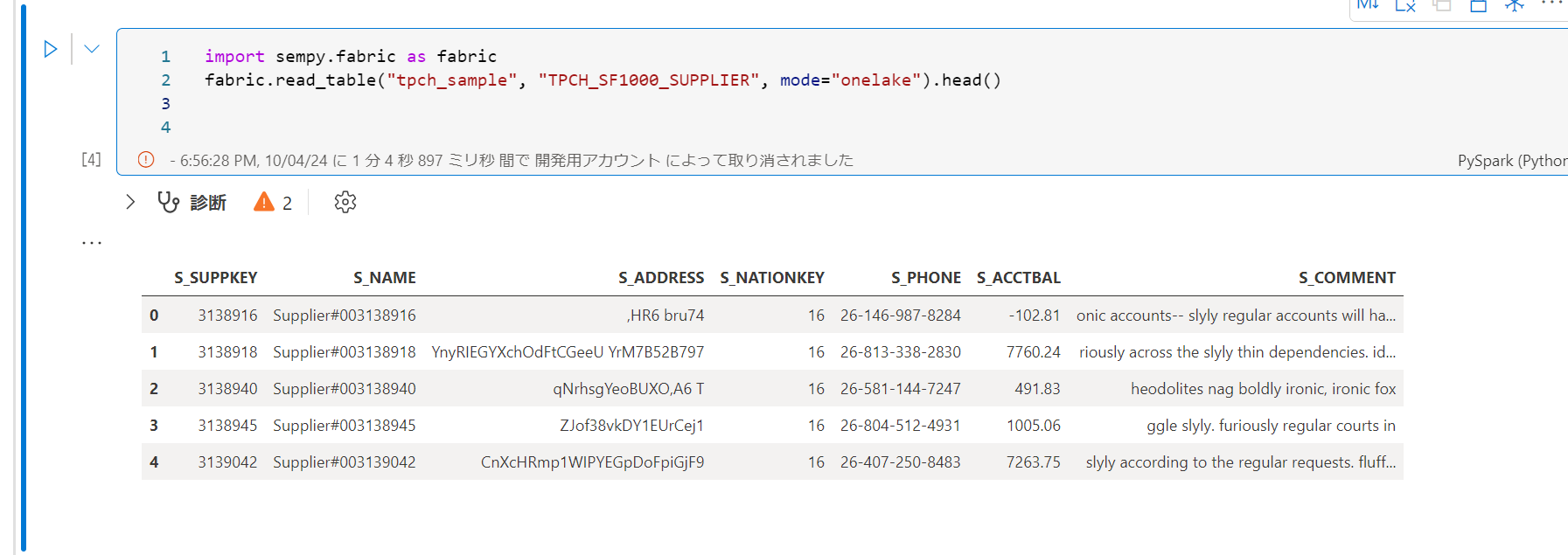 Microsoft Fabric Semantic link での Power BI セマンティックモデルデータのファイルエクスポート ...