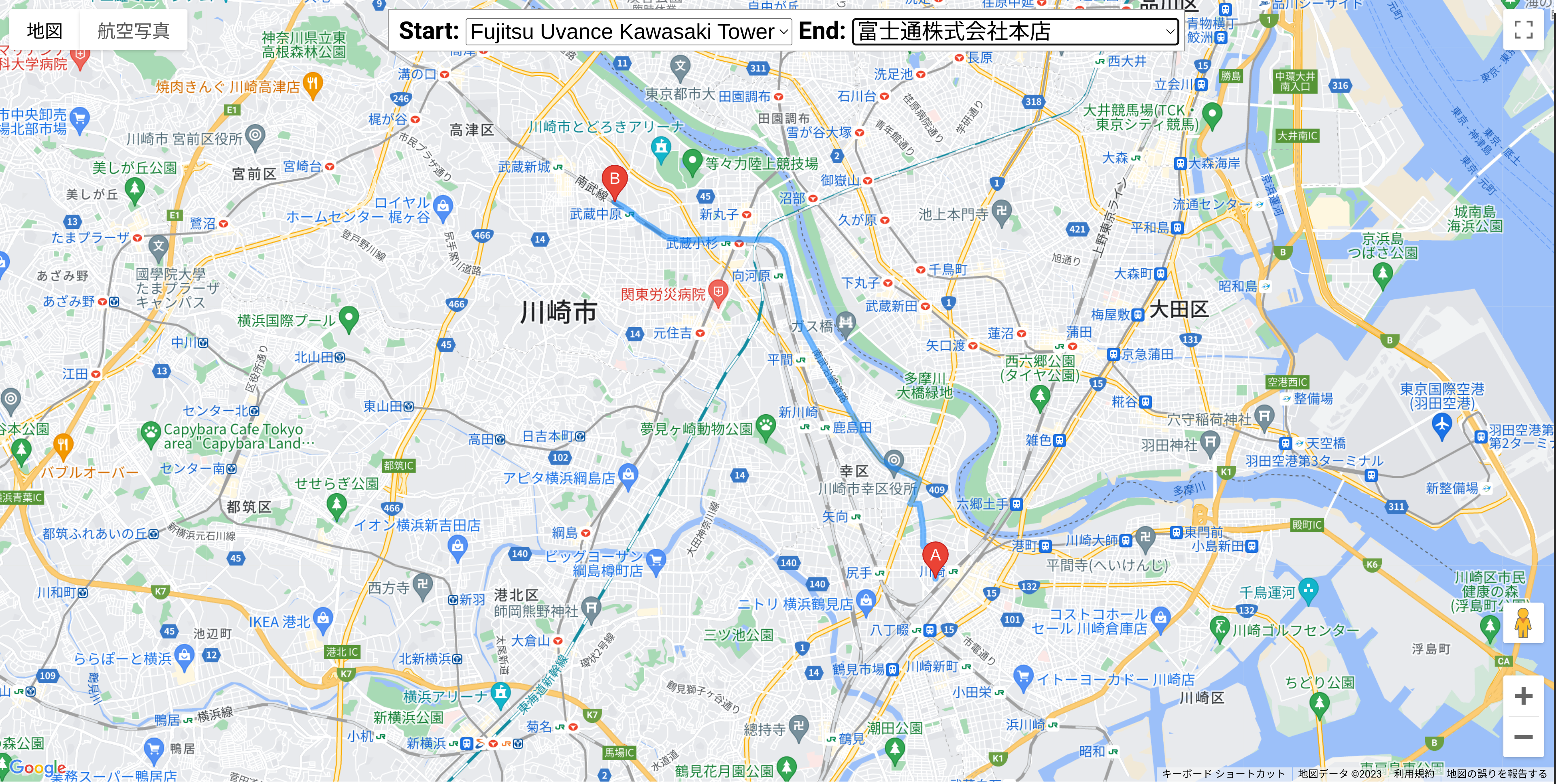 Azure MapsとGoogle Maps Platformを比較してみた。 #GoogleMapsAPI - Qiita