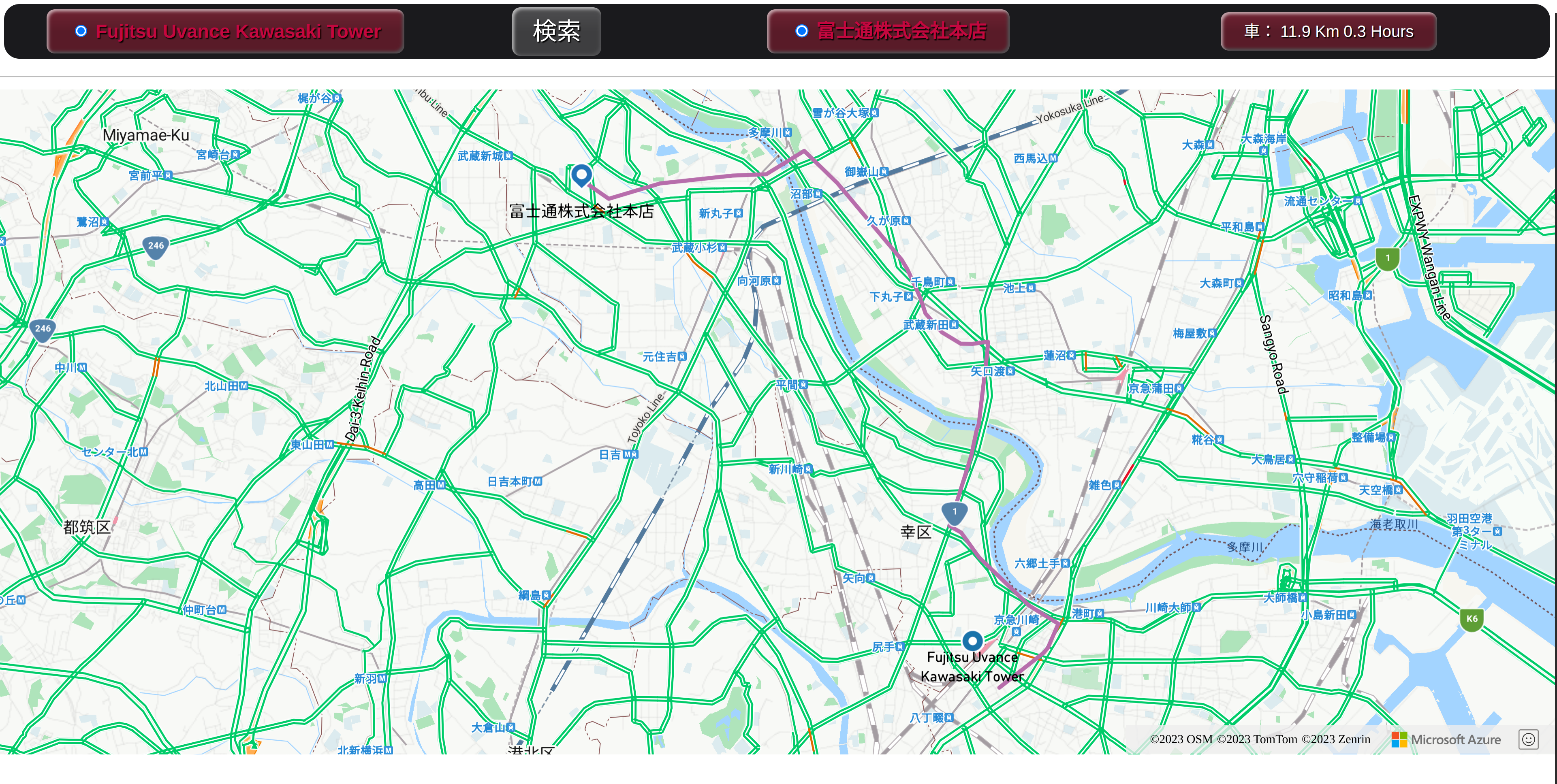 Azure MapsとGoogle Maps Platformを比較してみた。 #GoogleMapsAPI - Qiita