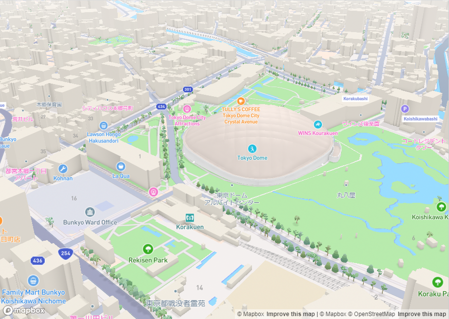 Mapbox の新スタイルと GL JS v3 の新機能 #3D - Qiita