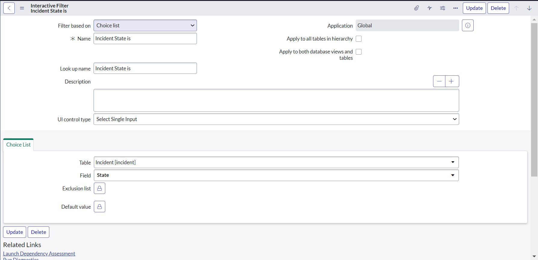 ServiceNow - インタラクティブフィルター実装手順 #ServiceNow - Qiita