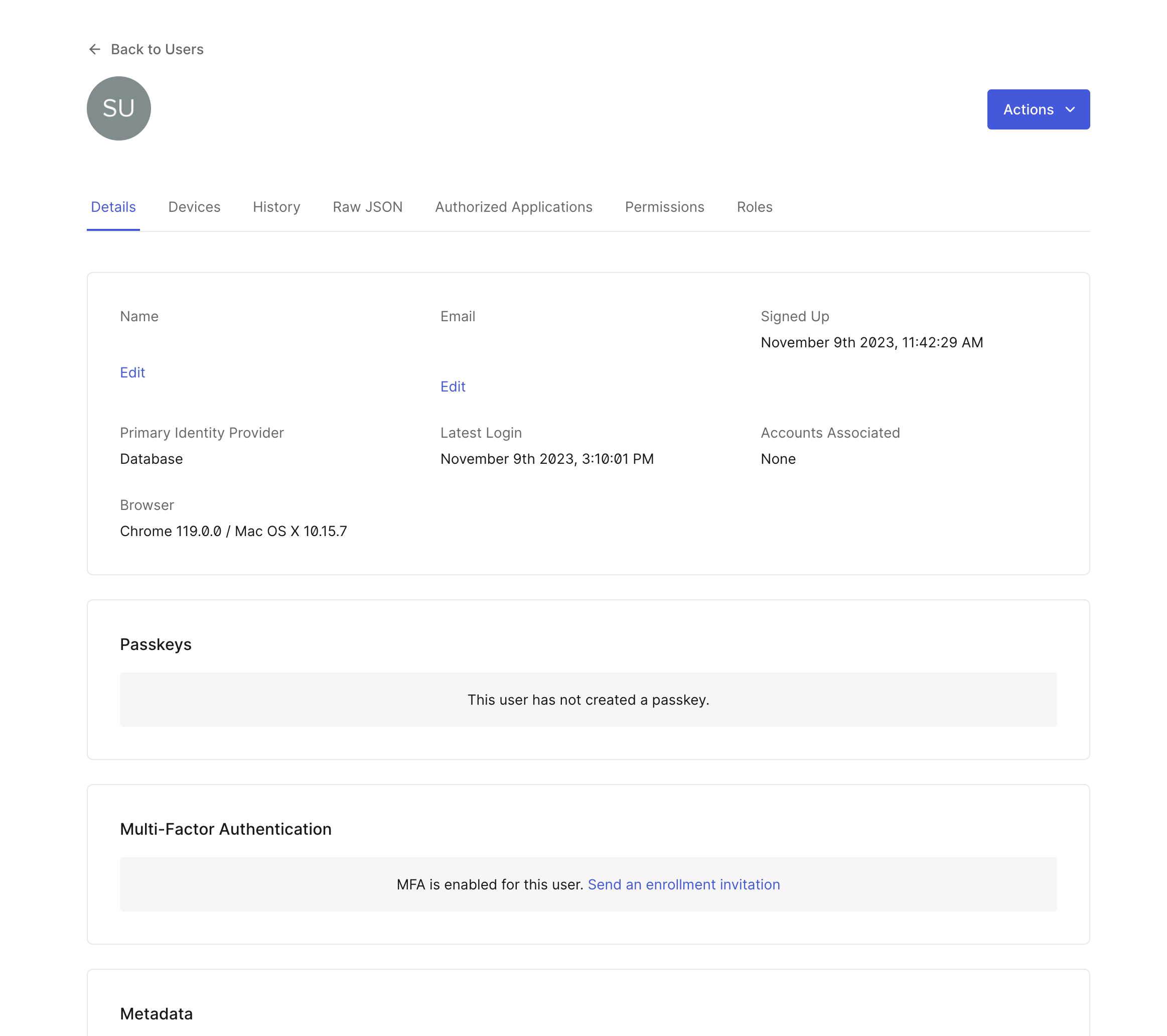 Auth0のActionsでuser_metadataを利用する #JavaScript - Qiita