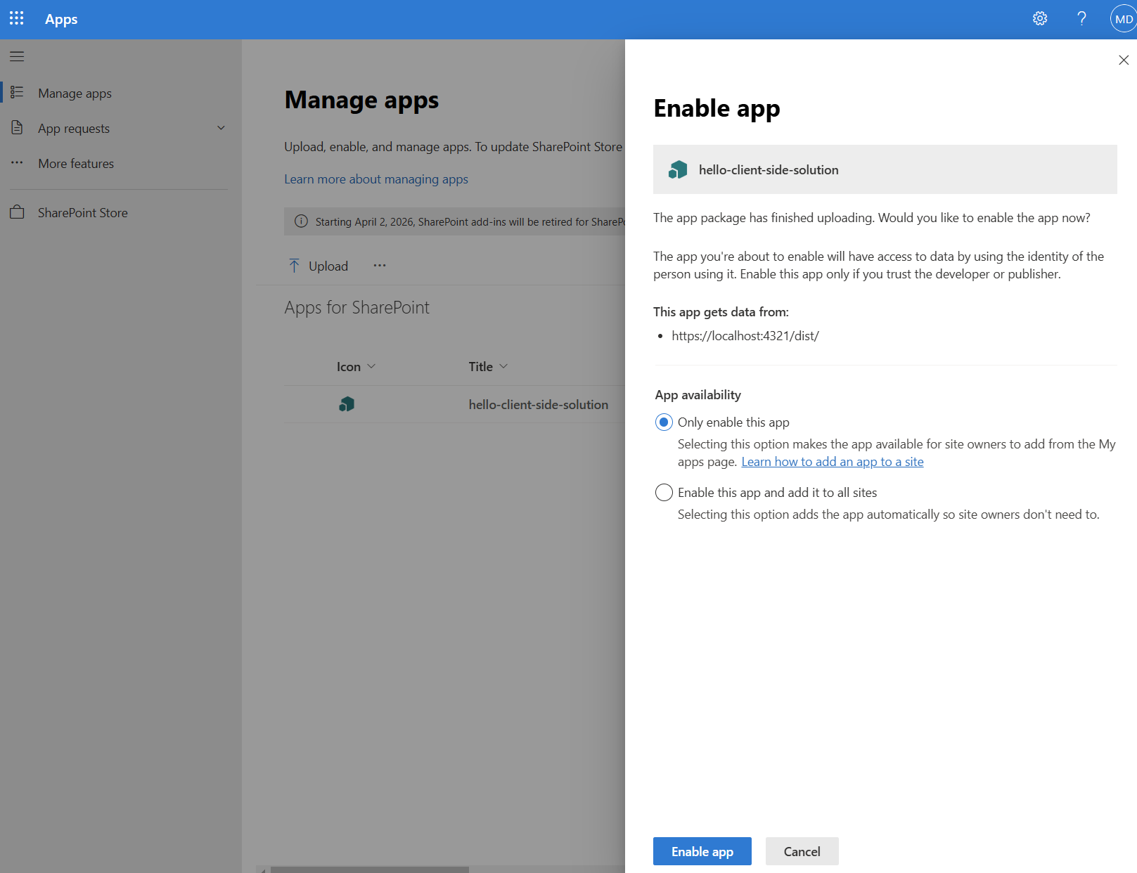 SharePoint Frameworkの開発環境を作って、オリジナルWebパーツを作る。 #Microsoft365 - Qiita