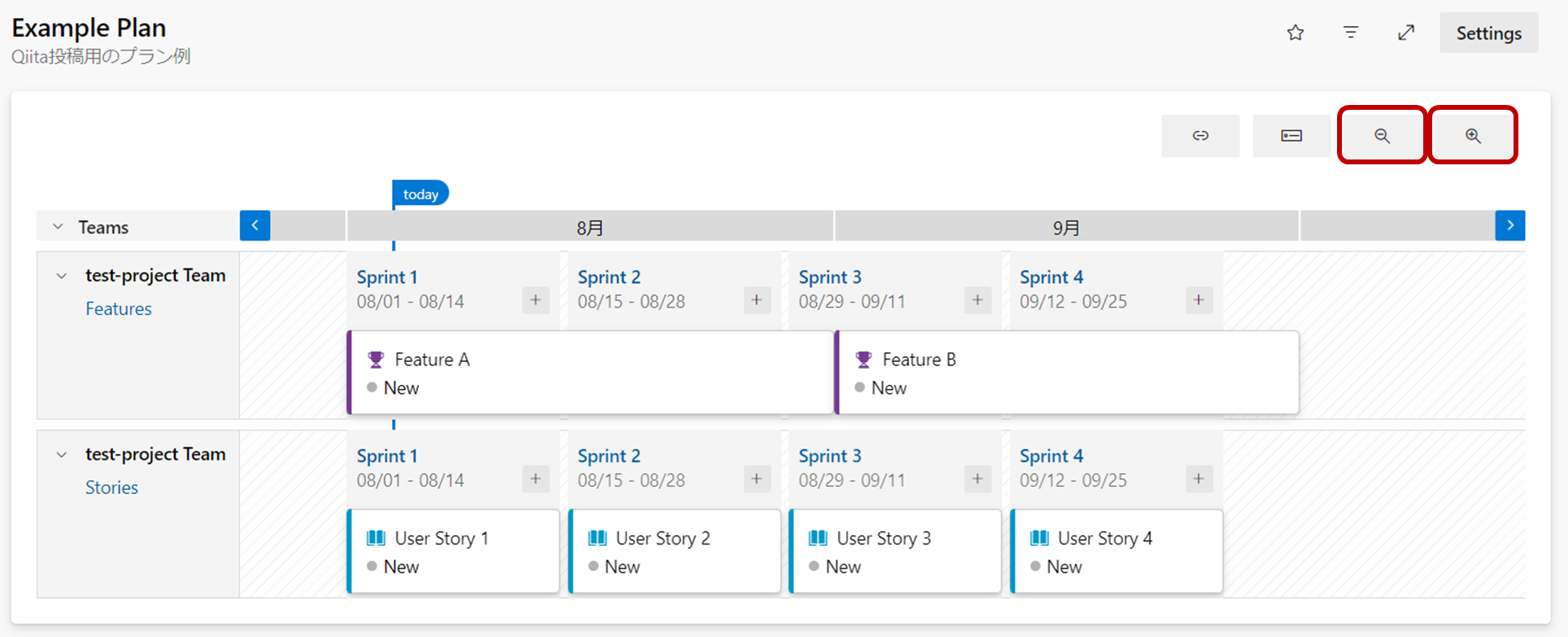 Azure DevOps Delivery Plans で簡単ガントチャート #初心者 - Qiita