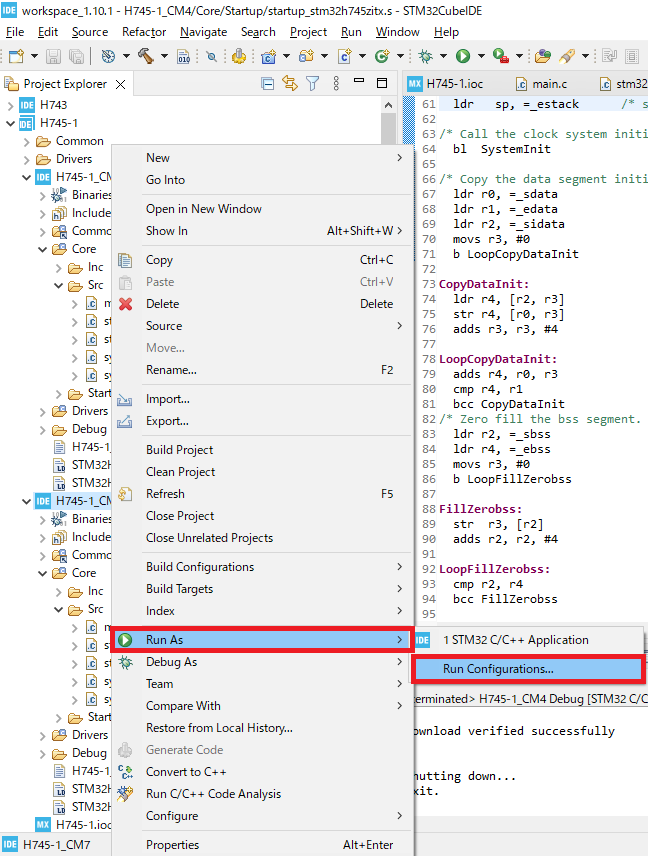 Stm32cubeideを使ってみよう Stm32h745 Dualcore編 Lチカ Qiita