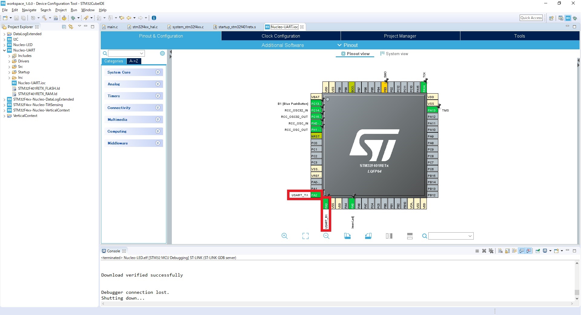 STM32CubeIDEを使ってみよう How To STM32CubeIDE 日本語版 (5) UARTを使ってみよう #uart - Qiita