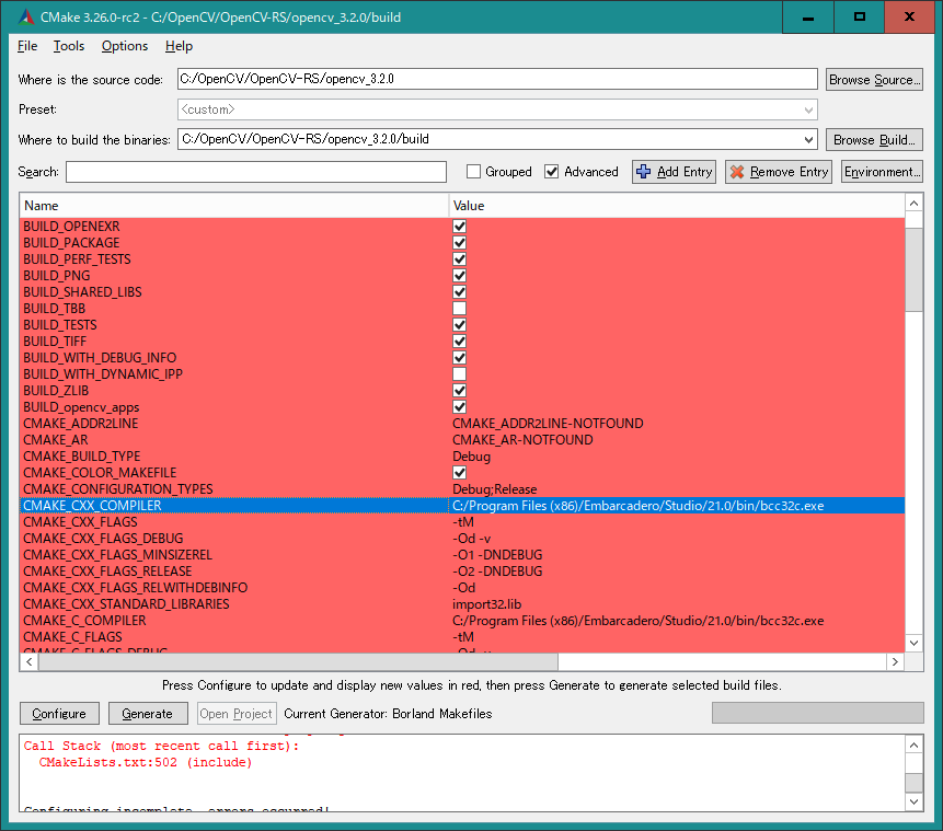 C++BuilderでOpenCV3.2を使えるようにする(32ビット編) #CMake - Qiita