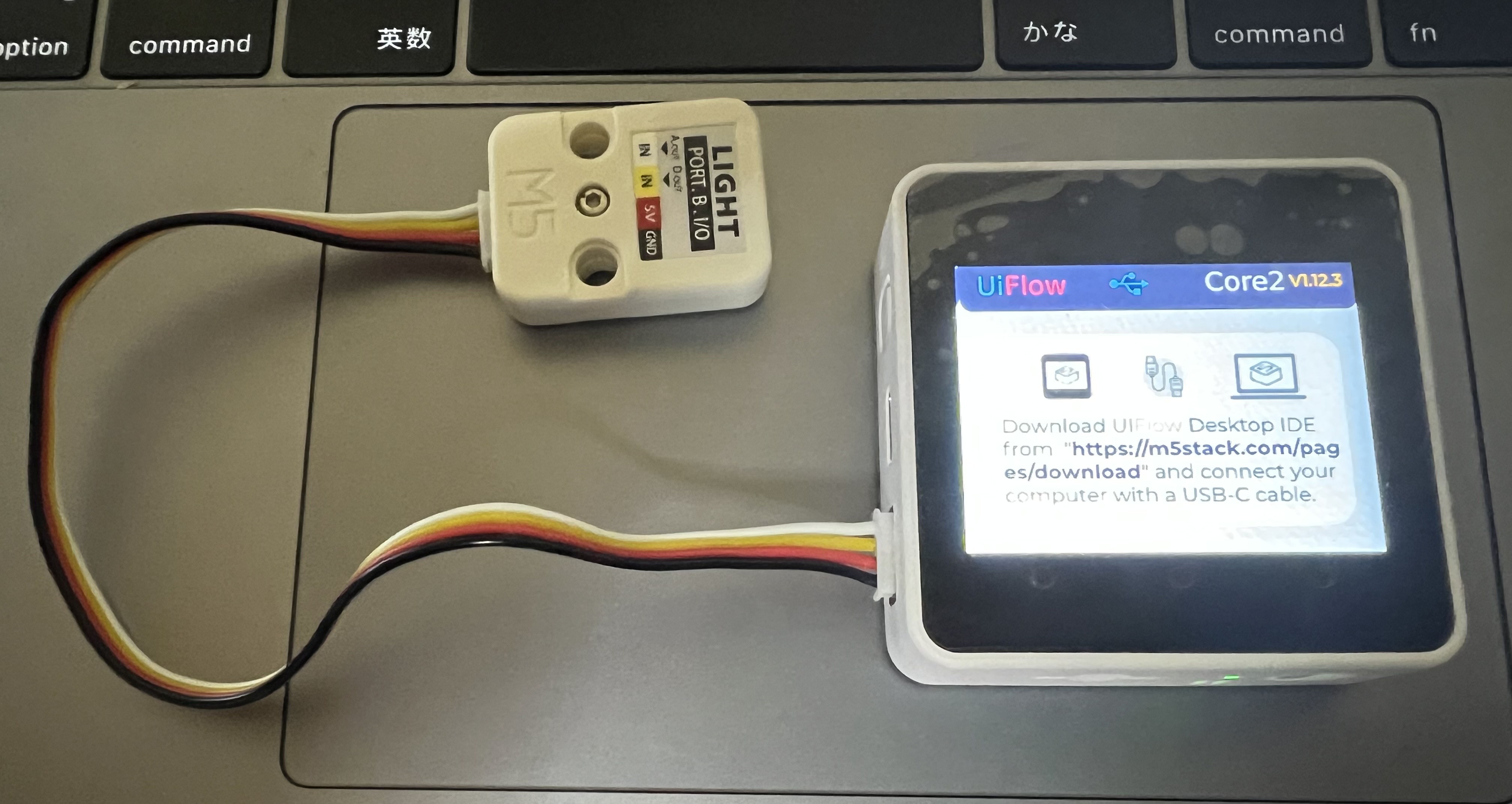 【m5stack Core2】uiflowでセンサーの値をsdカードに書き込む M5stack Qiita